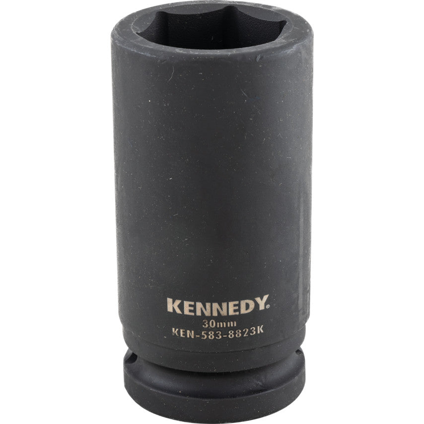 3/4in. Drive, Deep Impact Socket, 30mm, Metric, Black Oxide Finish ...
