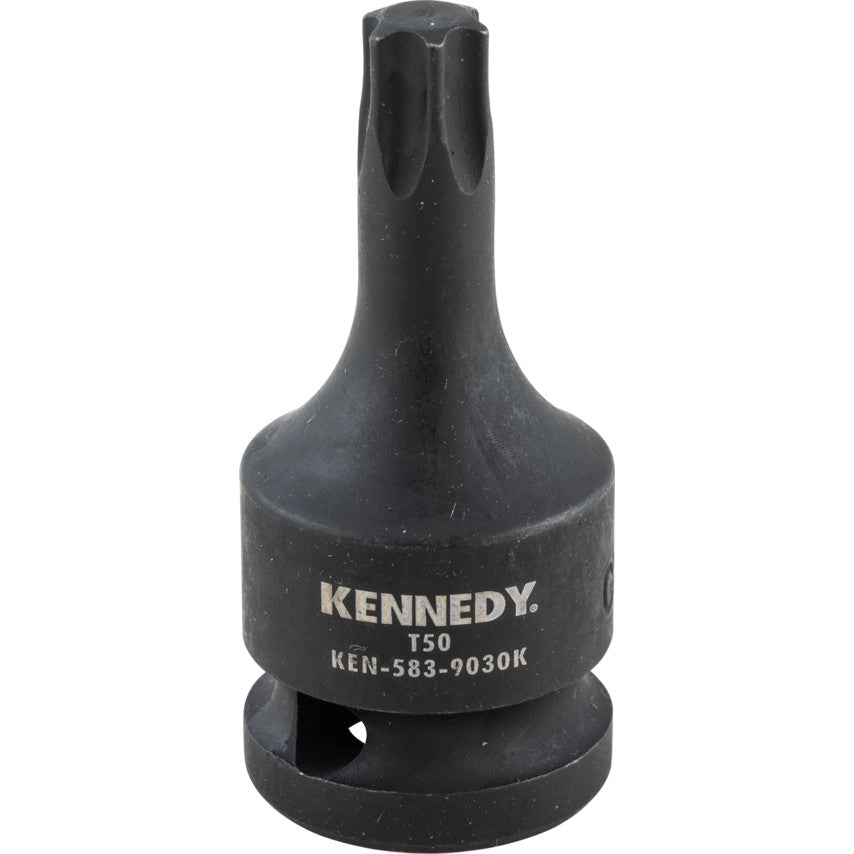 1/2in. Drive, Standard Torx Impact Bit, T50, Torx, Black Oxide Finish ...