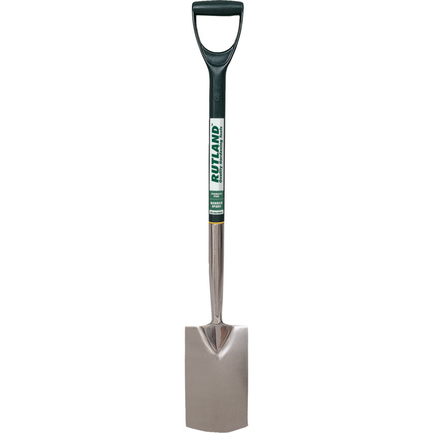 Border Spade, 930mm Overall Length, D-Grip Handle, Stainless Steel ...