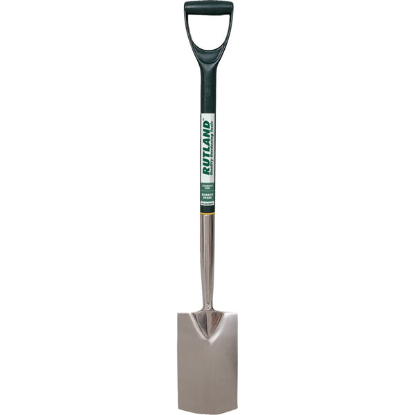 Border Spade, 930mm Overall Length, D-Grip Handle, Stainless Steel ...