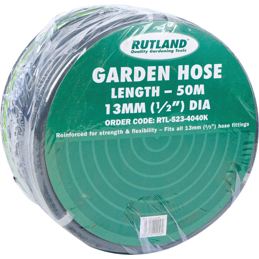 Hose Pipe, 50m Overall Length, 13mm Diameter, Green – Reliable Bolt ...